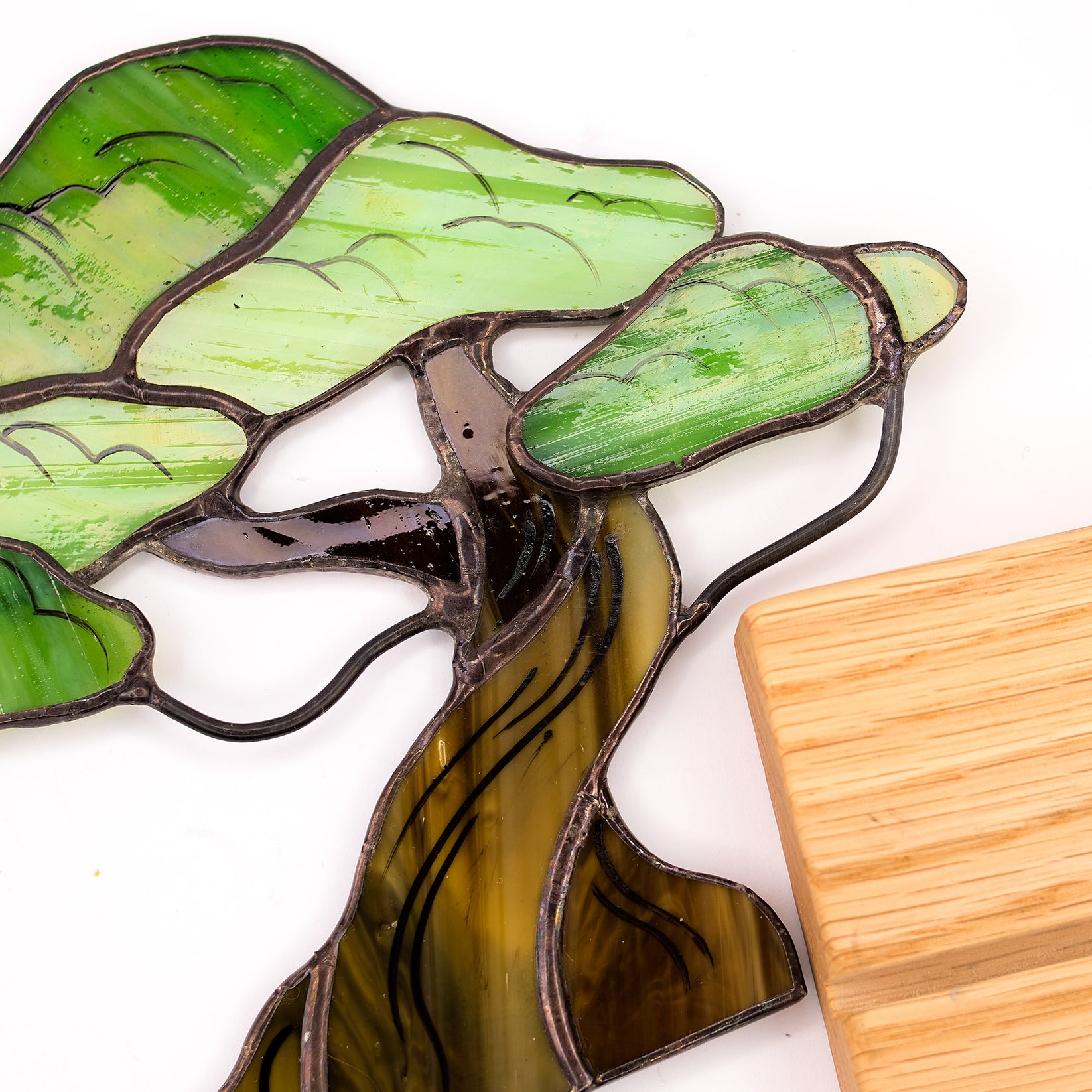 Bonsai Tree Stained Glass Tabletop – AvalGlass