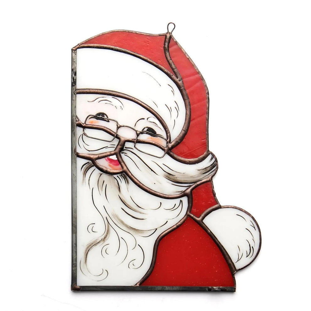Santa Claus Window Corner Decor – AvalGlass